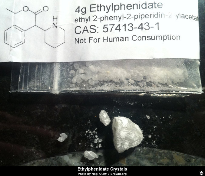Erowid Chemicals Vaults : Images : ethylphenidate crystal _i2013e0563_disp
